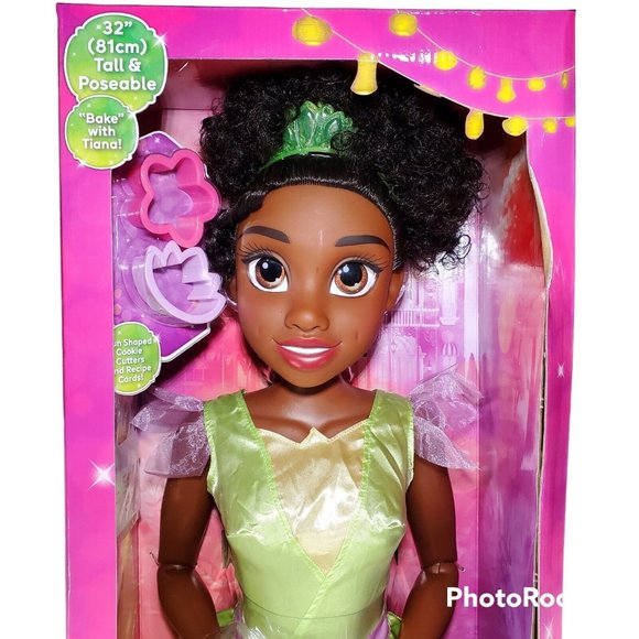 Disney | Toys | Disney Princess Playdate Tiana 32 Tall Poseable Doll ...